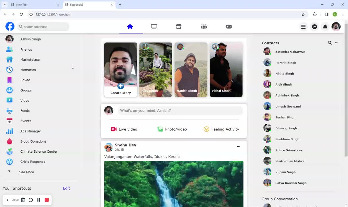 Enhancing Facebook clone page with HTML and CSS | Ashish singh posted ... Enhancing Facebook clone page with HTML and CSS | Ashish singh posted ...