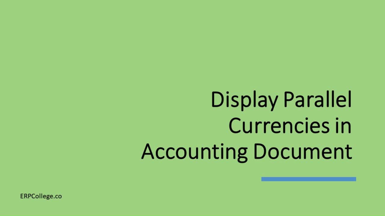 How to display different currencies in SAP | ERP College - Finance and ... How to display different currencies in SAP | ERP College - Finance and ...