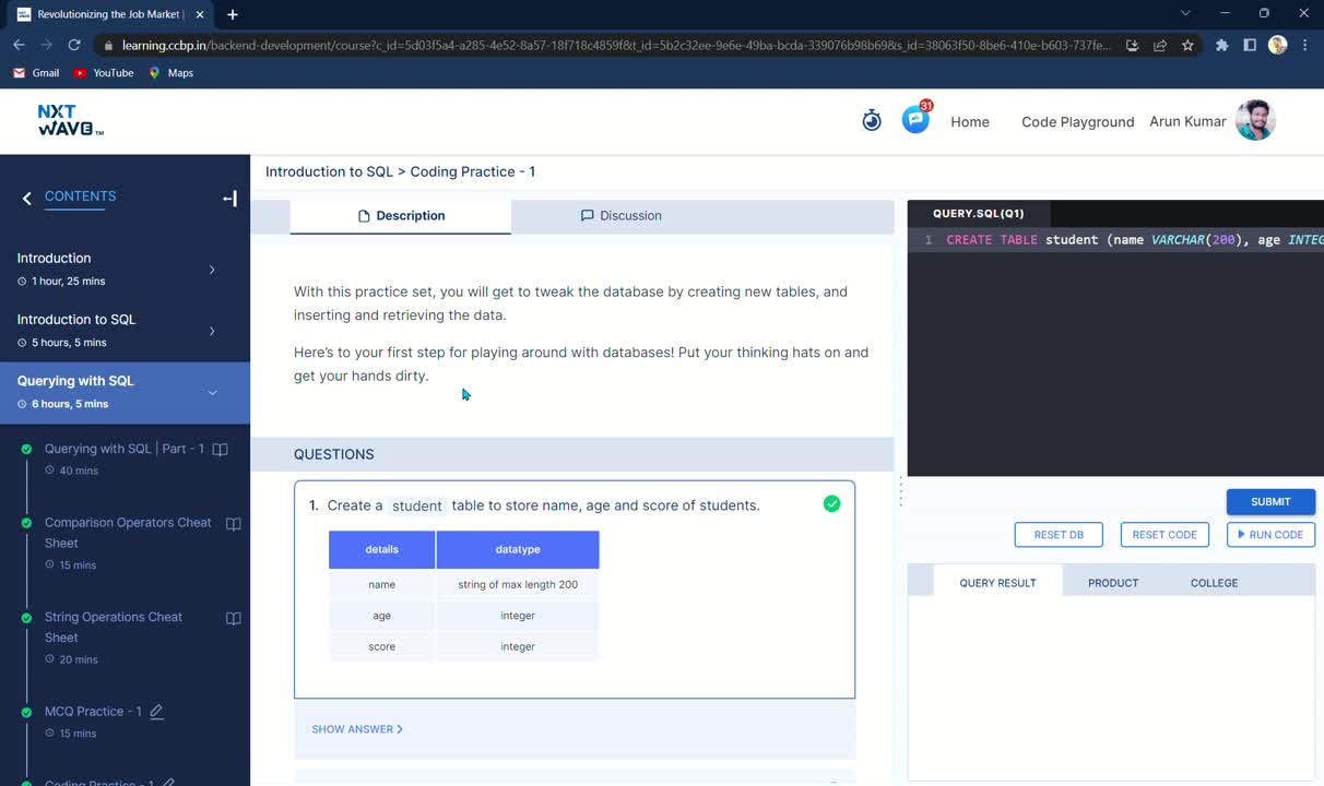 Gadari Arun Kumar on LinkedIn: #30daysofcodechallenge #sqlqueries # ... Gadari Arun Kumar on LinkedIn: #30daysofcodechallenge #sqlqueries # ...