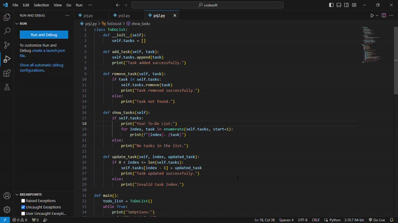 Jayanth R on LinkedIn: #codsoft #pythonprogramming Jayanth R on LinkedIn: #codsoft #pythonprogramming