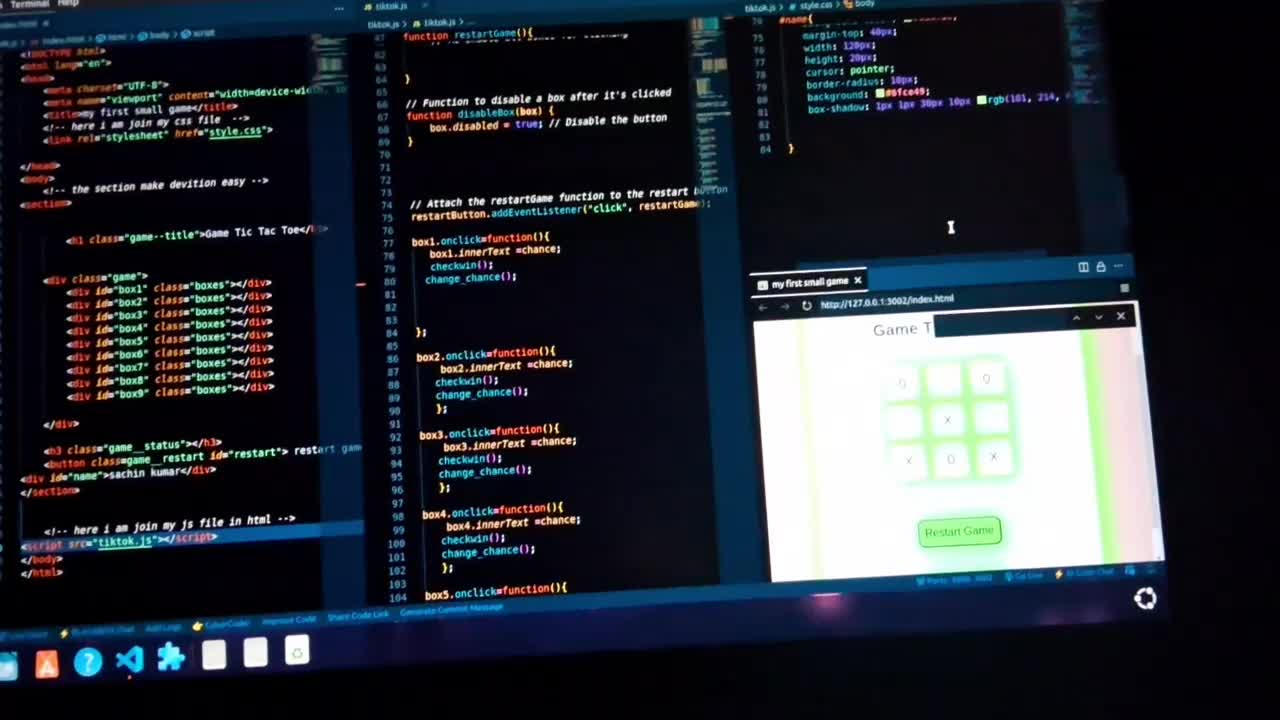 #webdevelopment #html #css #javascript #tictactoe #codingjourney ... #webdevelopment #html #css #javascript #tictactoe #codingjourney ...
