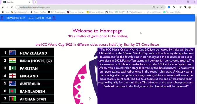 SIMRAN FATHIMA on LinkedIn: #fsd #hackathon2023 #iccworldcup2023 # ... SIMRAN FATHIMA on LinkedIn: #fsd #hackathon2023 #iccworldcup2023 # ...