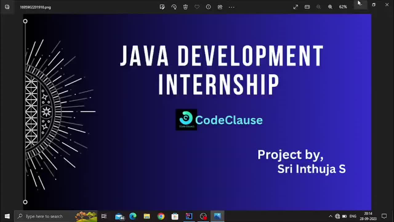 Sri Inthuja S on LinkedIn: #internship #java #javadevelopment # ... Sri Inthuja S on LinkedIn: #internship #java #javadevelopment # ...