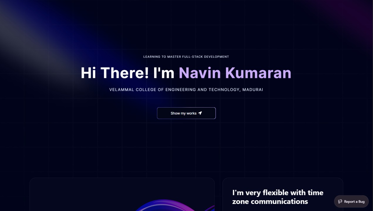 Navin Kumaran on LinkedIn: #nextjs #webdeveloper #uiux #portfolio #webdev Navin Kumaran on LinkedIn: #nextjs #webdeveloper #uiux #portfolio #webdev