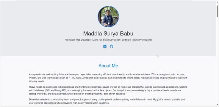 Maddala Surya Babu on LinkedIn: #portfolio #developer # ... Maddala Surya Babu on LinkedIn: #portfolio #developer # ...