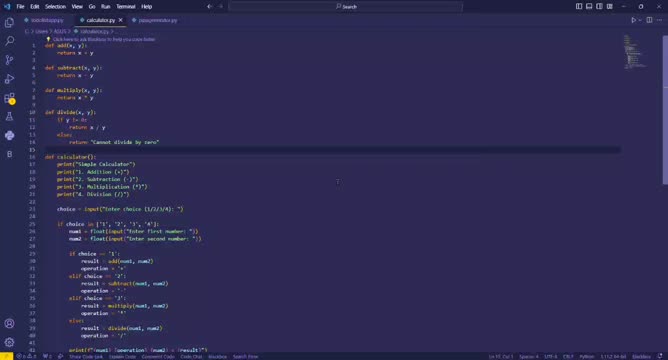 Monish Maid on LinkedIn: Codesoft internship task 2 Calculator using ... Monish Maid on LinkedIn: Codesoft internship task 2 Calculator using ...
