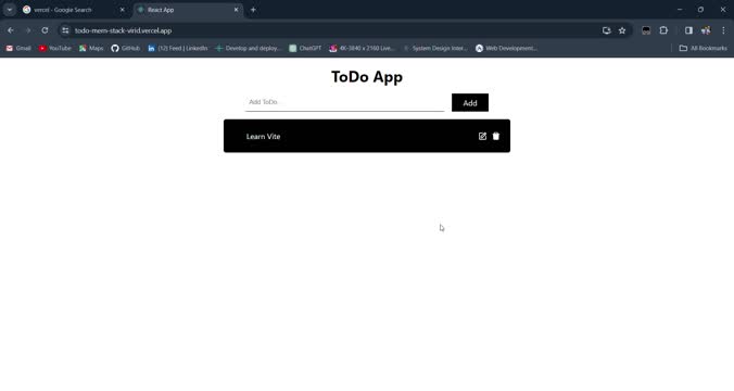 Launched my own Todo App using MERN stack | Savhar Verma posted on the ... Launched my own Todo App using MERN stack | Savhar Verma posted on the ...