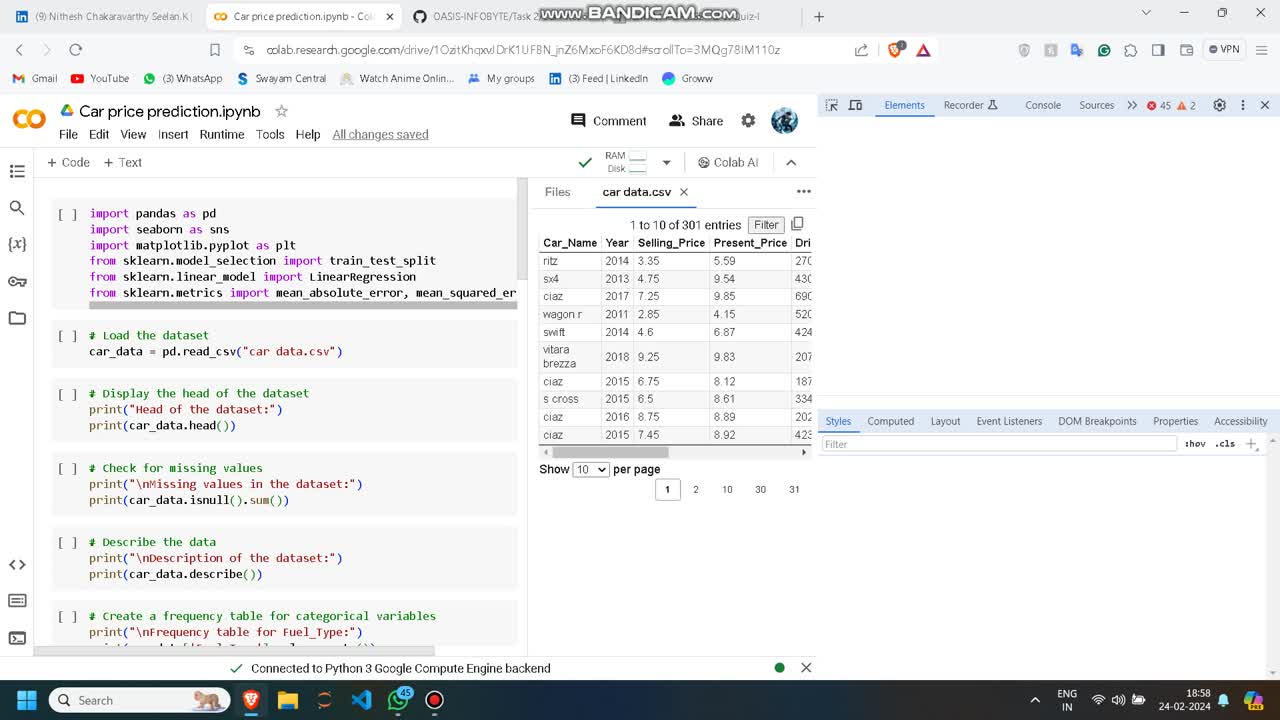 How I built a model for car prices using Python | Nithesh Chakaravarthy ... How I built a model for car prices using Python | Nithesh Chakaravarthy ...