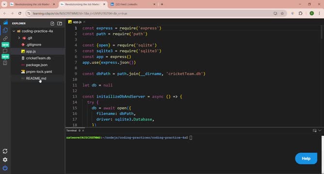 Sandhya S on LinkedIn: #day #nodejs #expressjs #javascript #sqlite # ... Sandhya S on LinkedIn: #day #nodejs #expressjs #javascript #sqlite # ...