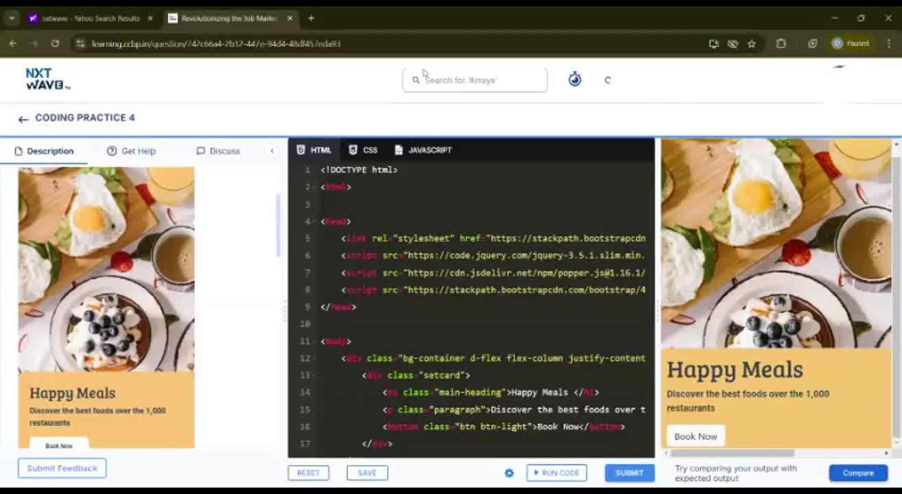 Deeksha N on LinkedIn: #nxtwave #happymeals #html #css #webdevelopment ... Deeksha N on LinkedIn: #nxtwave #happymeals #html #css #webdevelopment ...
