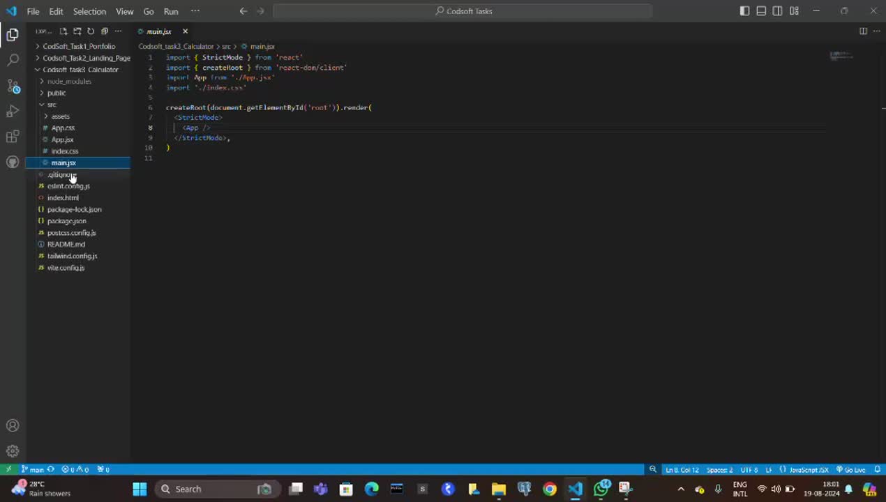 Aarthi Subedar on LinkedIn: #task3 #codsoft #reactjs #javascript # ... Aarthi Subedar on LinkedIn: #task3 #codsoft #reactjs #javascript # ...