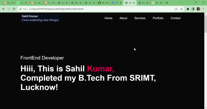 Sahil Kumar on LinkedIn: #firstpost #webdevelopment #frontend # ... Sahil Kumar on LinkedIn: #firstpost #webdevelopment #frontend # ...
