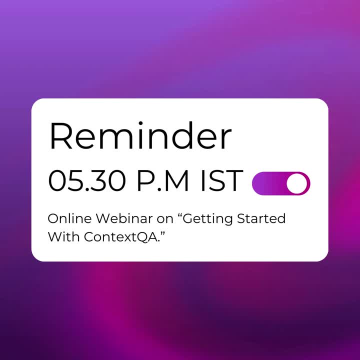 ContextQA on LinkedIn: #contextqa #webinar #automation #softwaretesting ... ContextQA on LinkedIn: #contextqa #webinar #automation #softwaretesting ...