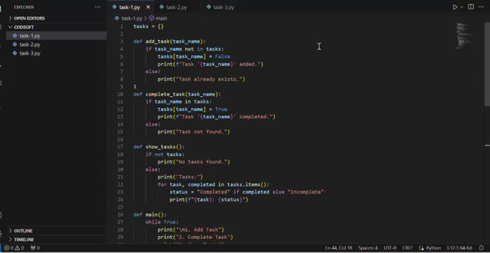 Bharath U on LinkedIn: #python #codsoft #internship Bharath U on LinkedIn: #python #codsoft #internship