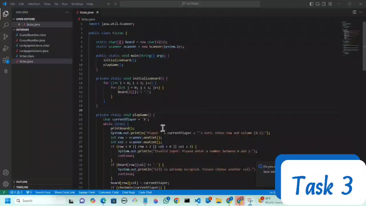 Praveena P on LinkedIn: #java #programming #internship #gamedevelopment ... Praveena P on LinkedIn: #java #programming #internship #gamedevelopment ...