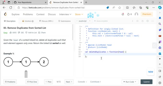 Benazir I on LinkedIn: Leet code Remove Duplicates from Sorted List ... Benazir I on LinkedIn: Leet code Remove Duplicates from Sorted List ...