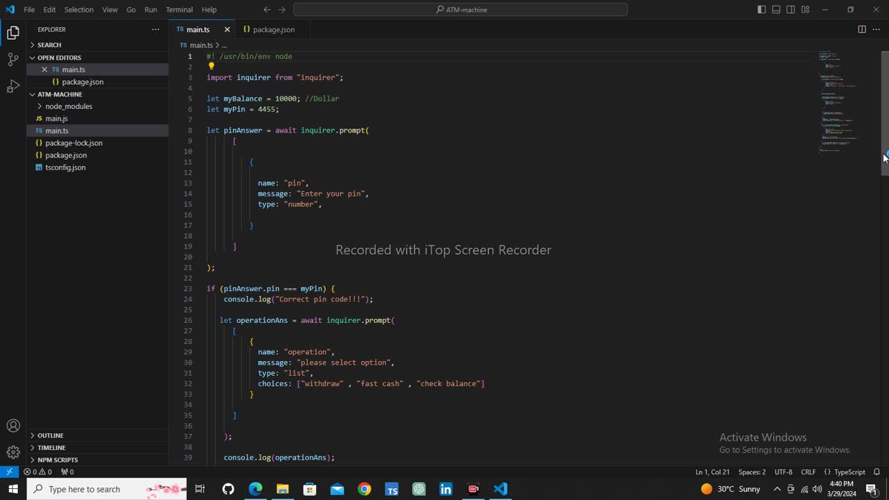TypeScript Developer with ATM Machine experience | alishba Abid posted ... TypeScript Developer with ATM Machine experience | alishba Abid posted ...