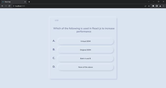 Adil K K on LinkedIn: #reactjs #webdevelopment #responsivedesign #quizapp Adil K K on LinkedIn: #reactjs #webdevelopment #responsivedesign #quizapp