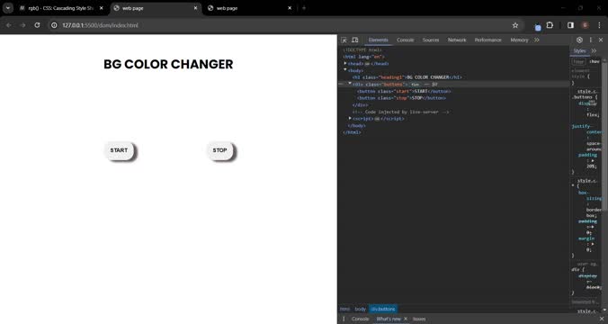 Completed Day 7 of web development challenge on setInterval and DOM ... Completed Day 7 of web development challenge on setInterval and DOM ...