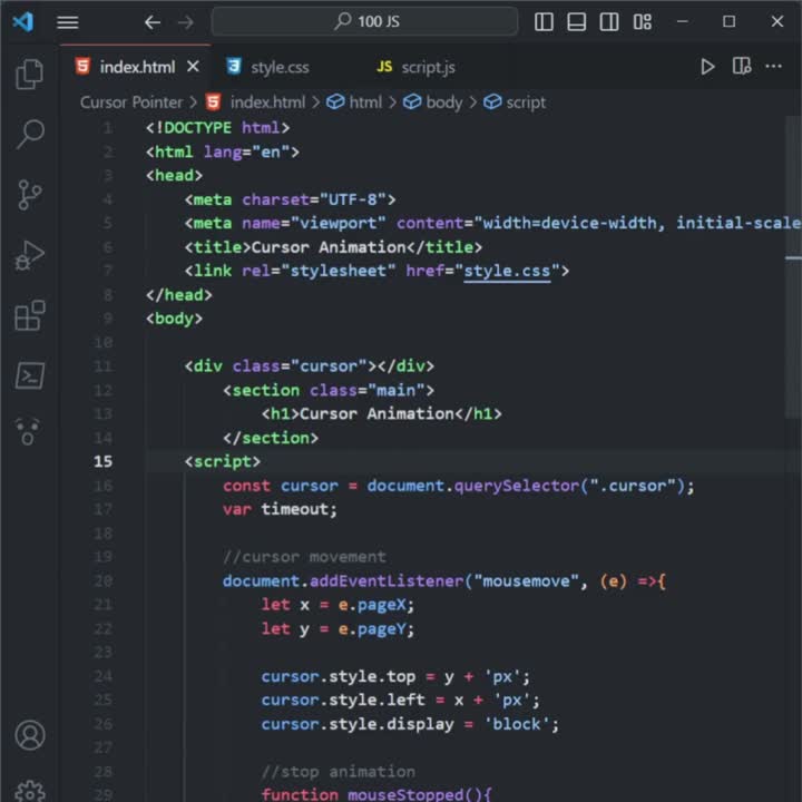 Cursor Animation: A Creative Project | VIVEK MANGAL posted on the topic ... Cursor Animation: A Creative Project | VIVEK MANGAL posted on the topic ...
