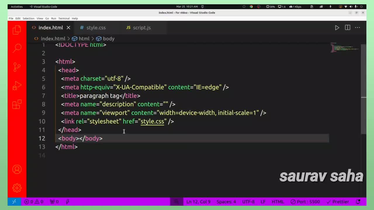 Saurav Saha 💻 on LinkedIn: #html #webdesign Saurav Saha 💻 on LinkedIn: #html #webdesign