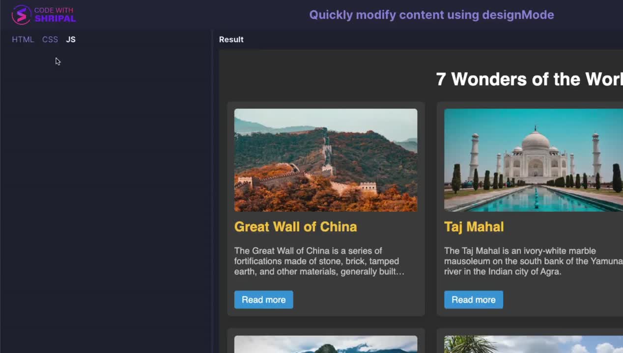 How to modify pages with designMode | Shripal Soni posted on the topic ... How to modify pages with designMode | Shripal Soni posted on the topic ...