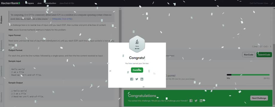 ANANDHI VELU on LinkedIn: š Achieved 3-Star Rating in Java on ... ANANDHI VELU on LinkedIn: š Achieved 3-Star Rating in Java on ...