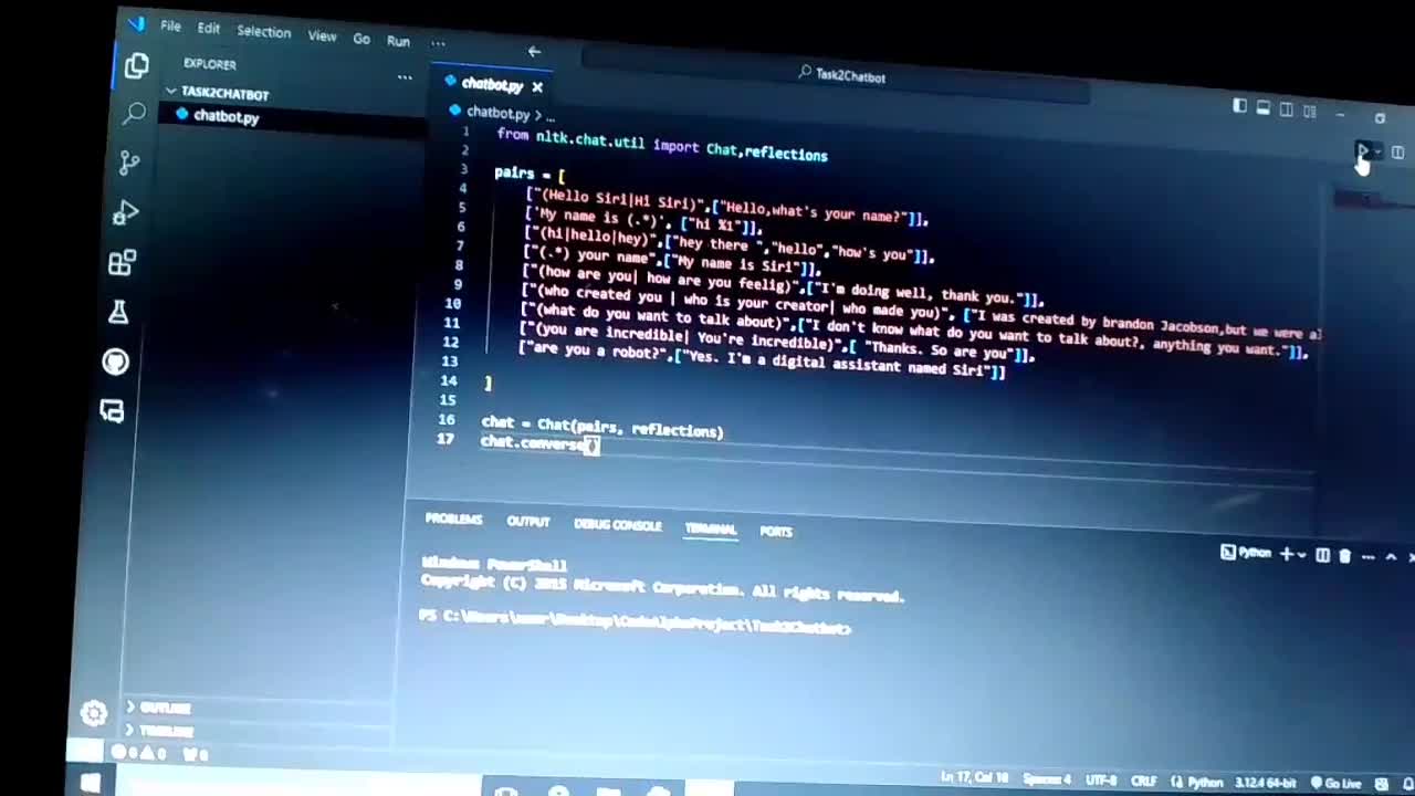 Shalu Chaudhary on LinkedIn: #python #ai #chatbot #codealpha # ... Shalu Chaudhary on LinkedIn: #python #ai #chatbot #codealpha # ...