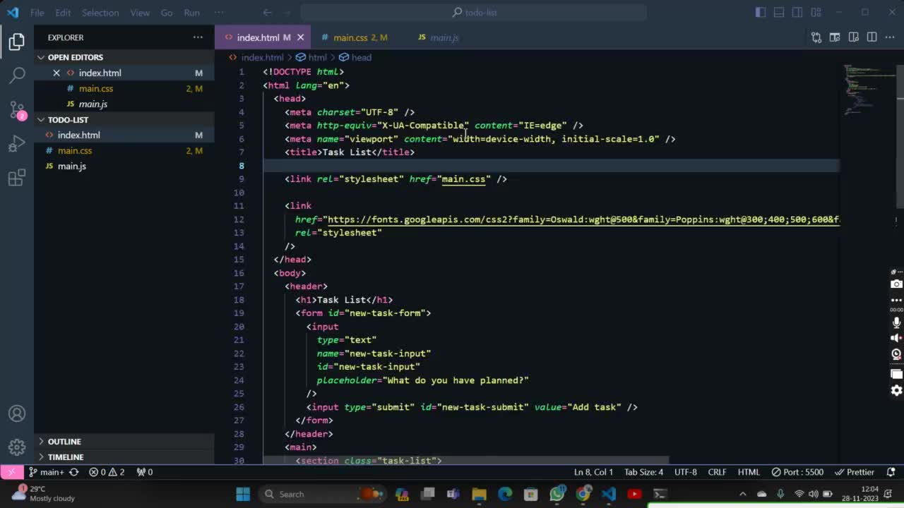 My second project at Innovixion Tech: Todo List Application | Karthick ... My second project at Innovixion Tech: Todo List Application | Karthick ...