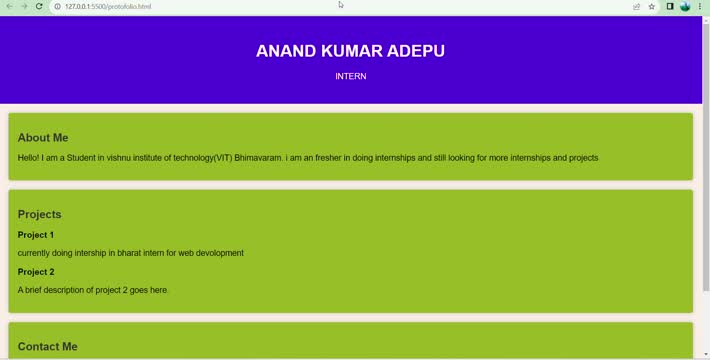 Anand Kumar Adepu on LinkedIn: #webdev #html #css #bharatintern #github ... Anand Kumar Adepu on LinkedIn: #webdev #html #css #bharatintern #github ...