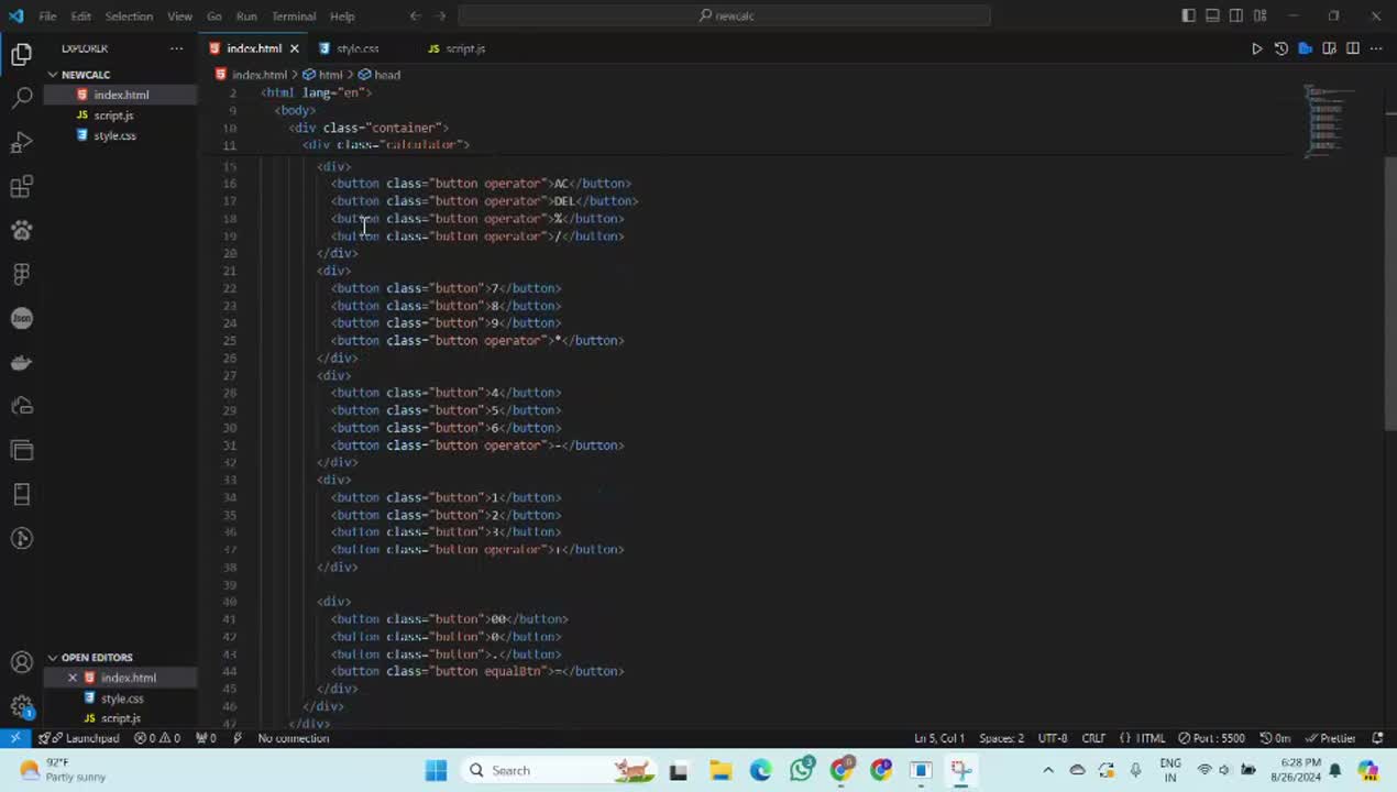 Deepa Lakshmi on LinkedIn: #html #css #task #frontend #vscode #js # ... Deepa Lakshmi on LinkedIn: #html #css #task #frontend #vscode #js # ...