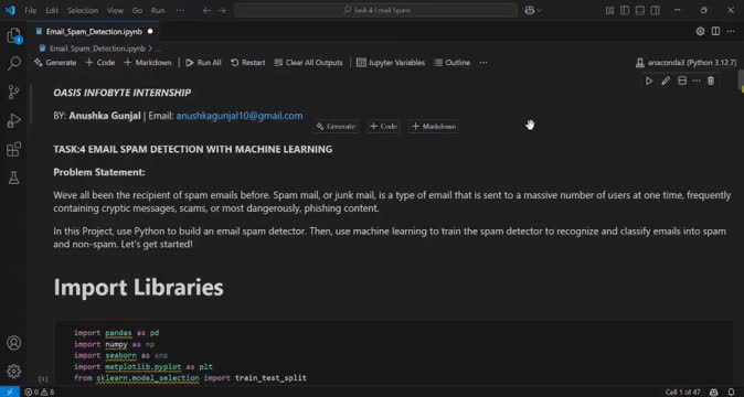 Anushka Gunjal on LinkedIn: #spamdetection #nlp #machinelearning #ai # ... Anushka Gunjal on LinkedIn: #spamdetection #nlp #machinelearning #ai # ...