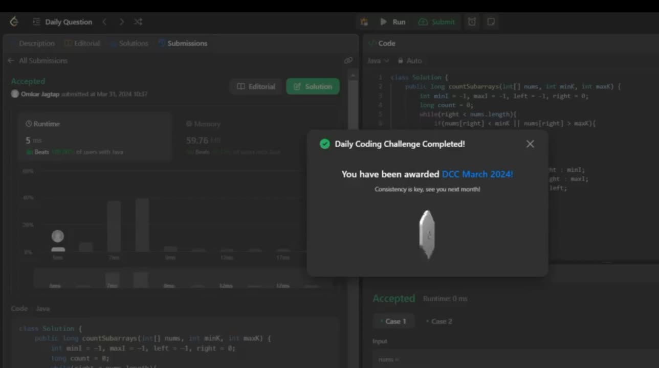 Omkar Jagtap on LinkedIn: #dccmarch #leetcode #codingjourney # ... Omkar Jagtap on LinkedIn: #dccmarch #leetcode #codingjourney # ...