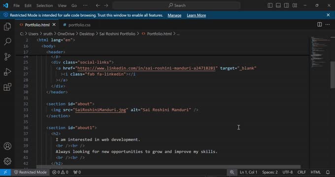 Sai Roshini Manduri on LinkedIn: #webdev #html #css #portfoliosite # ... Sai Roshini Manduri on LinkedIn: #webdev #html #css #portfoliosite # ...