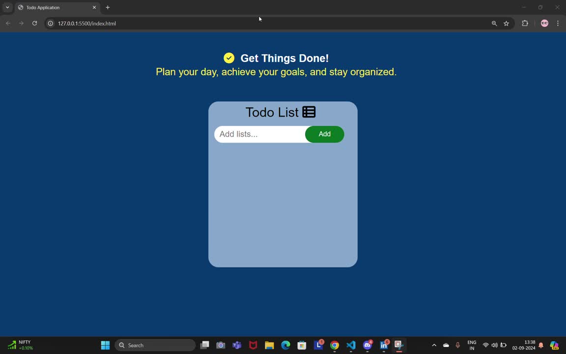 Developed a dynamic to-do list application using HTML, CSS, and ... Developed a dynamic to-do list application using HTML, CSS, and ...