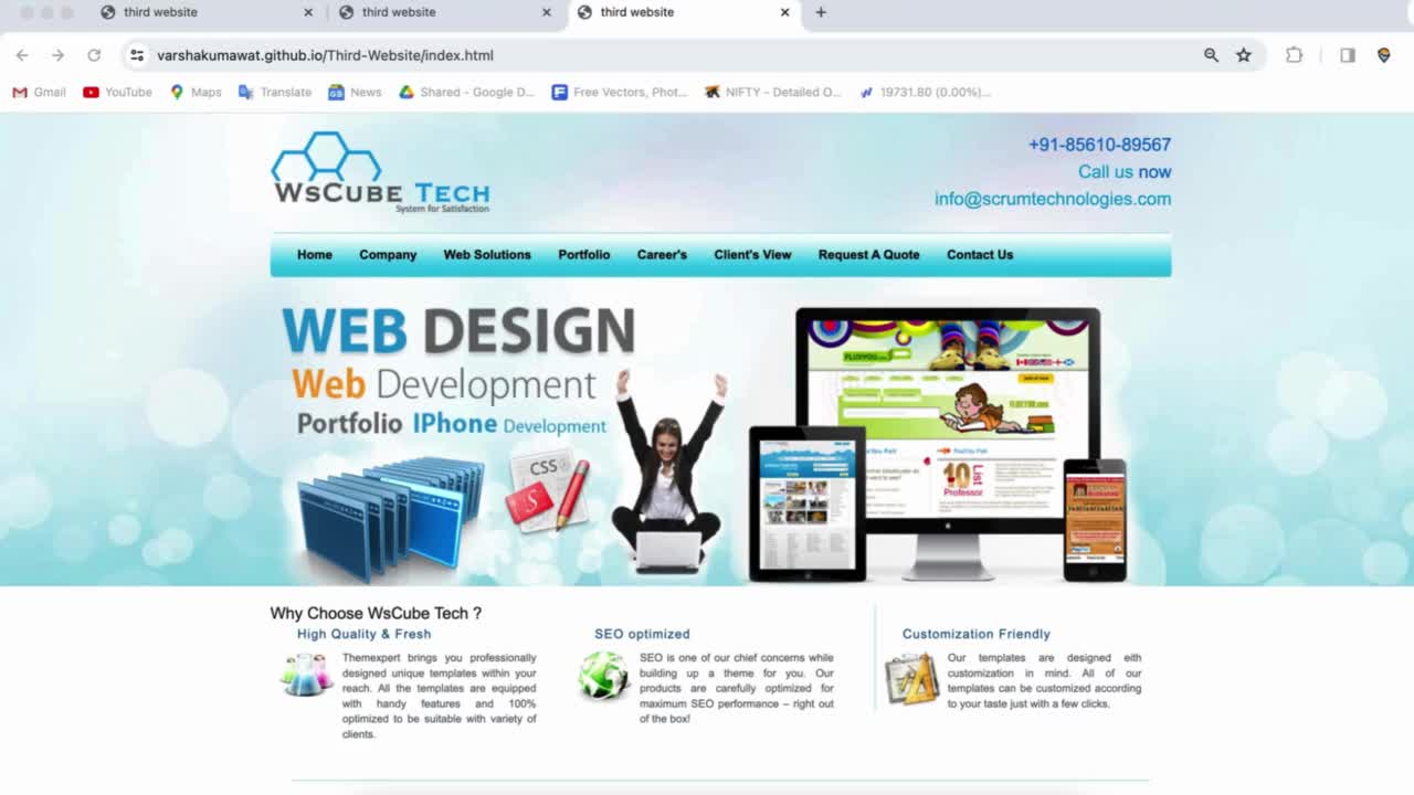 Made a full website with HTML and CSS | Varsha Kumawat posted on the ... Made a full website with HTML and CSS | Varsha Kumawat posted on the ...