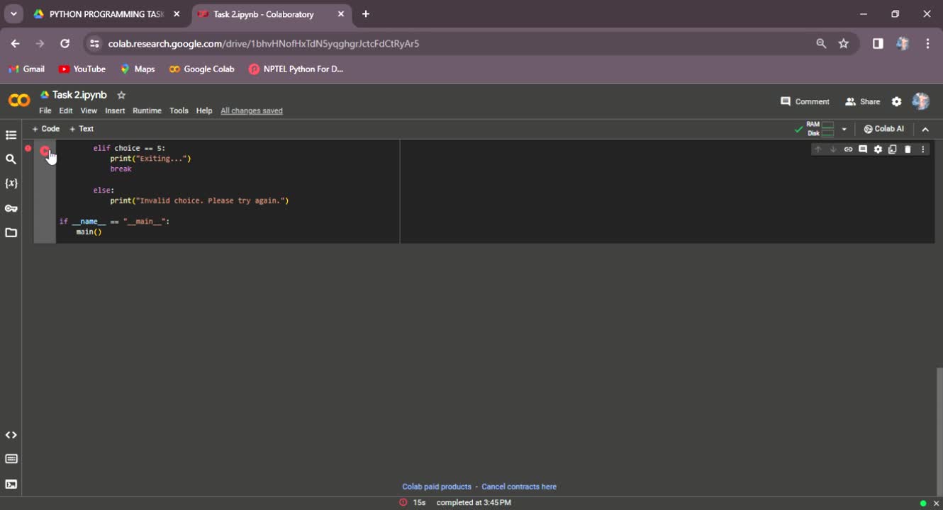 Hasinabegam S on LinkedIn: #task2 #pythonprogramming #internship #codealpha Hasinabegam S on LinkedIn: #task2 #pythonprogramming #internship #codealpha