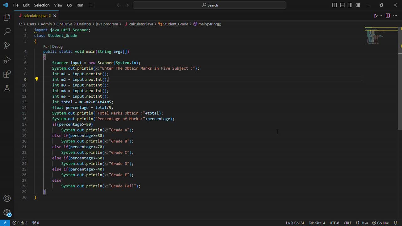Saurabh Aage on LinkedIn: #codesoft #internship #javaprogramming Saurabh Aage on LinkedIn: #codesoft #internship #javaprogramming