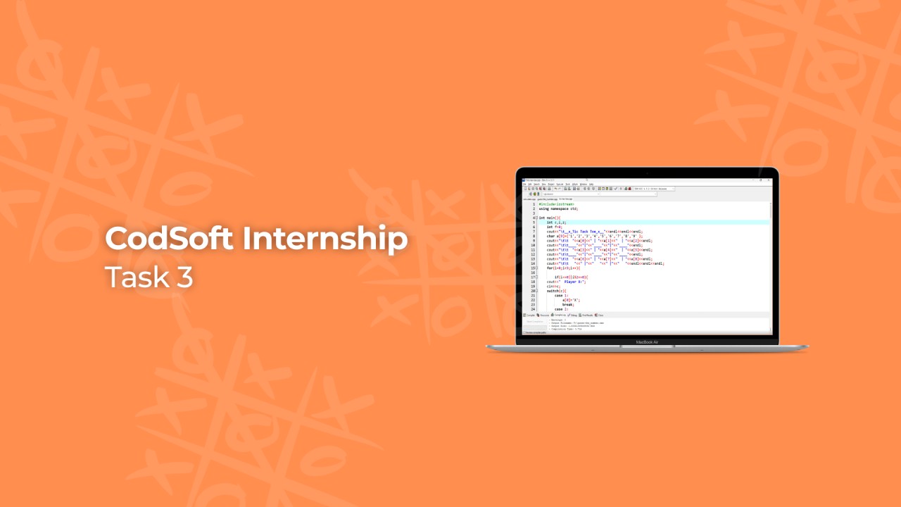 Arohi Dixit on LinkedIn: #internship #cplusplus #tictactoe # ... Arohi Dixit on LinkedIn: #internship #cplusplus #tictactoe # ...