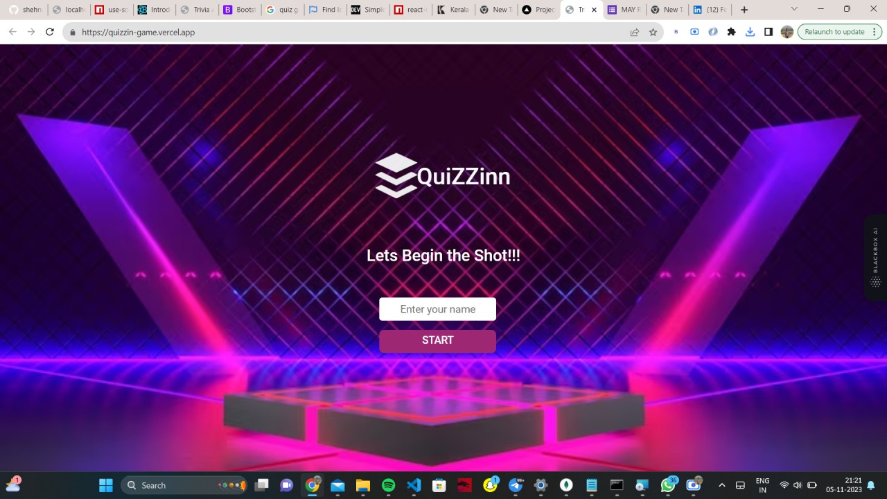 QuiZZinn: a quiz game with React | Shehna Sherin posted on the topic ... QuiZZinn: a quiz game with React | Shehna Sherin posted on the topic ...