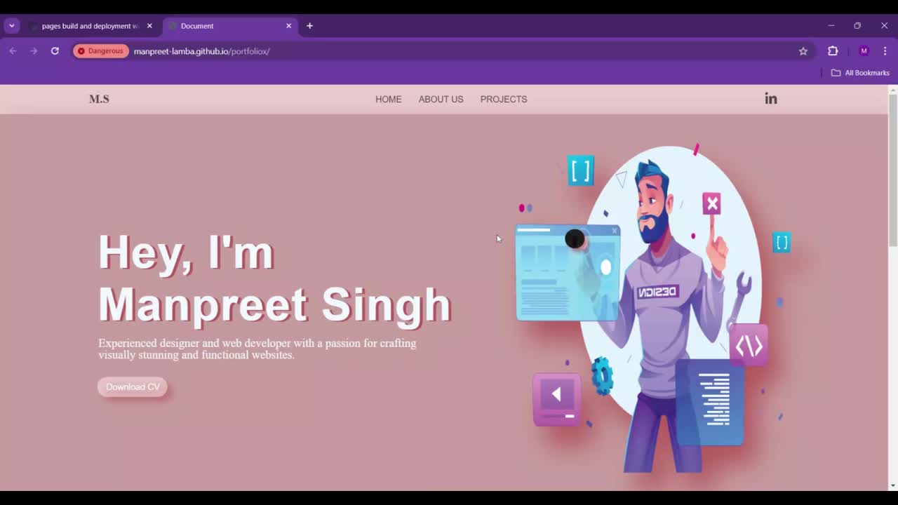 Designing Portfolio website with HTML, CSS, and JavaScript | Manpreet ... Designing Portfolio website with HTML, CSS, and JavaScript | Manpreet ...