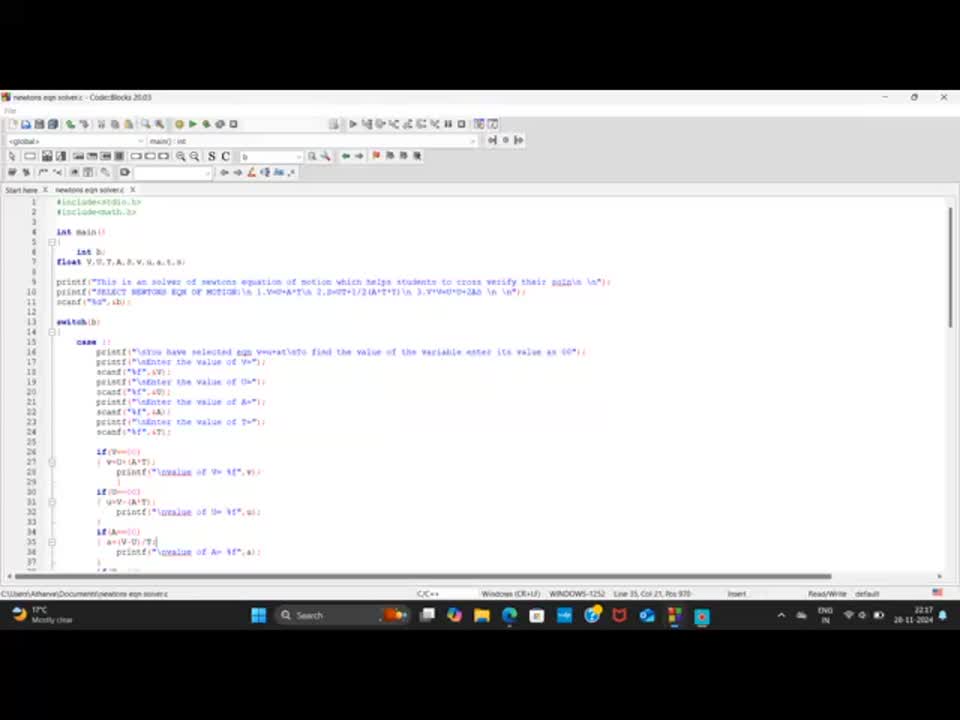 Atharva Dhumal on LinkedIn: #techminds #coding #cprogramming #physics # ... Atharva Dhumal on LinkedIn: #techminds #coding #cprogramming #physics # ...