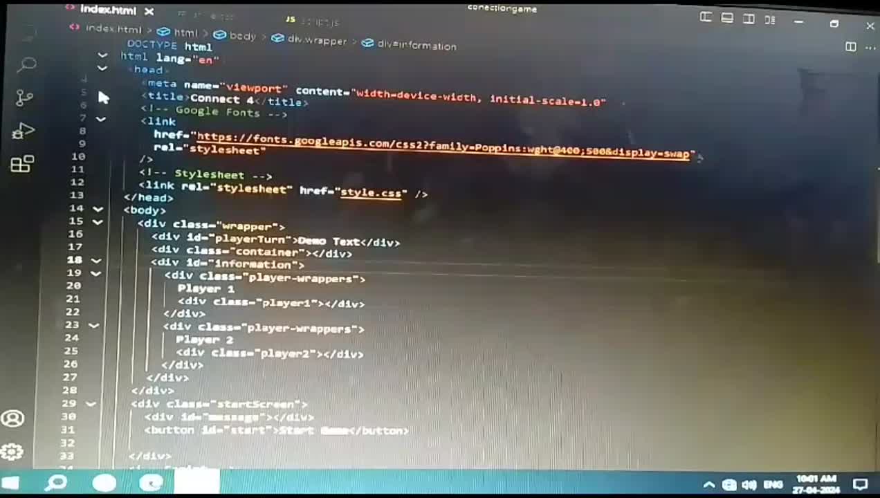 Santhosh S on LinkedIn: Task 4: Completed Connect 4 game 🎮 using html ... Santhosh S on LinkedIn: Task 4: Completed Connect 4 game 🎮 using html ...