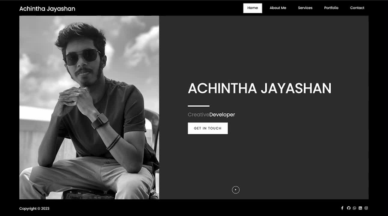 Achintha Jayashan on LinkedIn: #html #css #javascript #portfoliowebsite Achintha Jayashan on LinkedIn: #html #css #javascript #portfoliowebsite