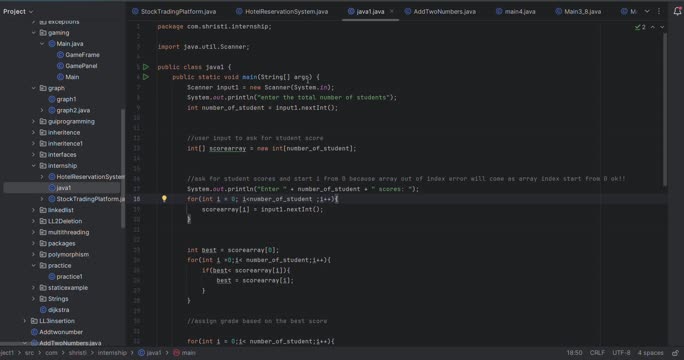 Student Grade Tracker in Java | Shristi Shreya Student Grade Tracker in Java | Shristi Shreya