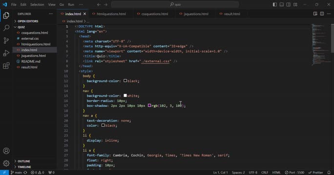 Entivenuka Adithya on LinkedIn: #quizapp #html #css #javascript # ... Entivenuka Adithya on LinkedIn: #quizapp #html #css #javascript # ...
