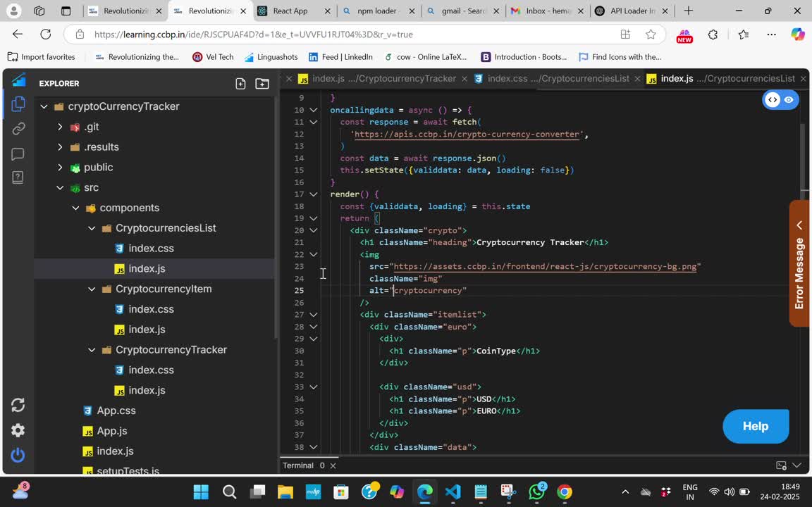 🚀 Built a Cryptocurrency Tracker using React! 💰📊 Excited to share my ... 🚀 Built a Cryptocurrency Tracker using React! 💰📊 Excited to share my ...