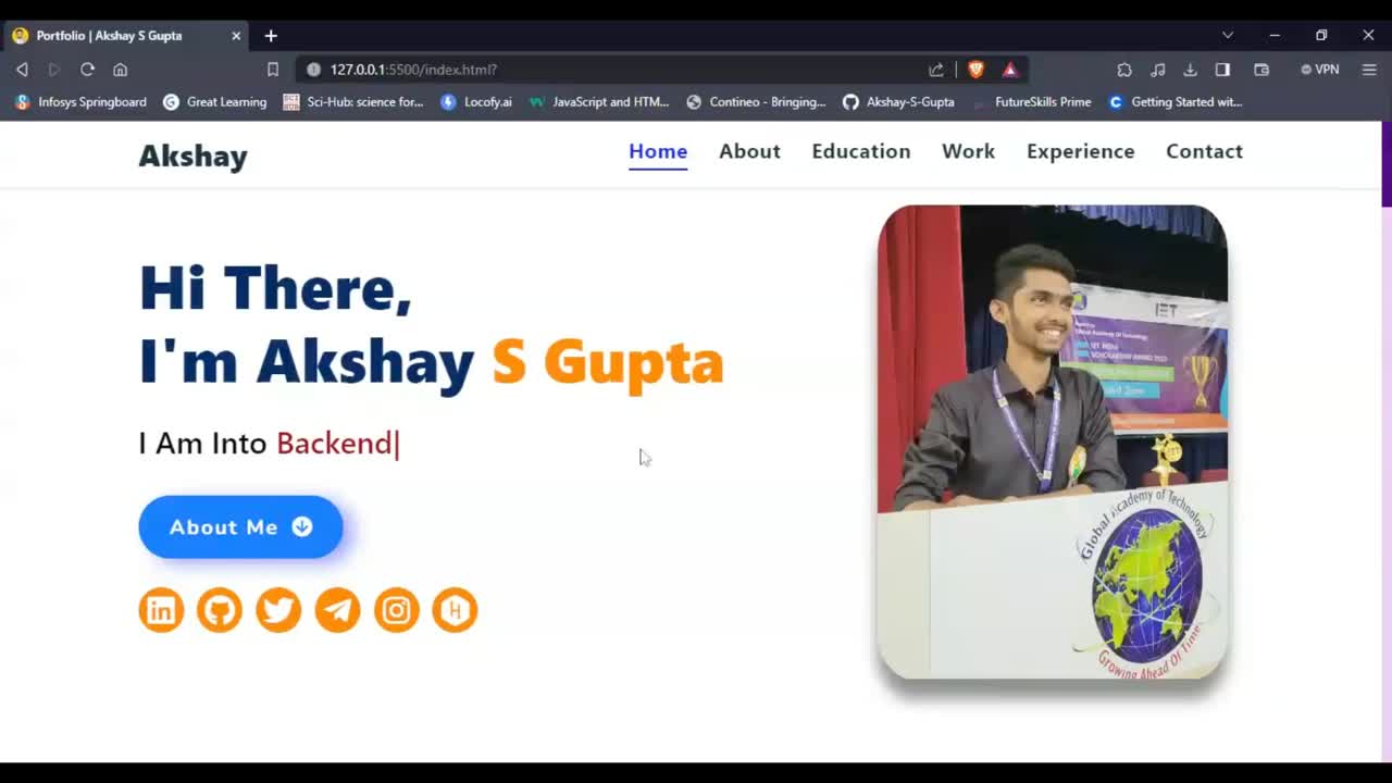 Akshay S Gupta on LinkedIn: Task 01: Portfolio Website Completed the ... Akshay S Gupta on LinkedIn: Task 01: Portfolio Website Completed the ...