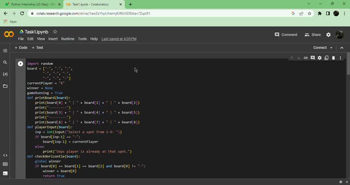Abhinav Vemula on LinkedIn: #python #programming #internpe Abhinav Vemula on LinkedIn: #python #programming #internpe