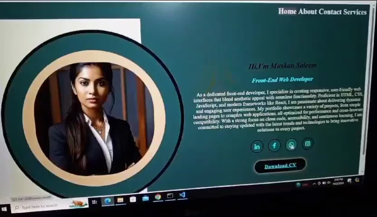 Muskan Saleem on LinkedIn: my first portfolio website HTML CSS Sunday ... Muskan Saleem on LinkedIn: my first portfolio website HTML CSS Sunday ...
